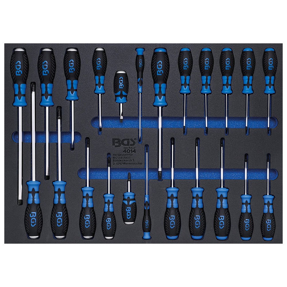 BGS verktøybrett 3/3, skrutrekkersett, 23 stk | Eleven Points