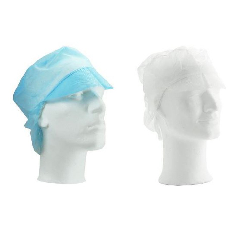 Hårbekyttelse Worksafe PP peak snood cap | Eleven Points