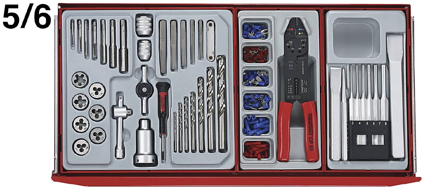 Teng Tools verktøyvogn m/verktøy TCMM569SV | Eleven Points